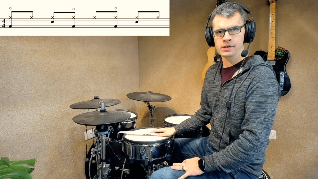 Kick and Open HiHat Groove - Drumdex