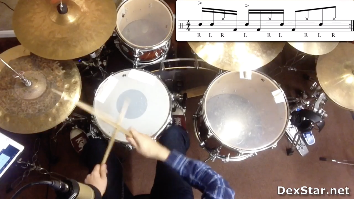 16th Linear Off Beat Chaos Groove - Drumdex