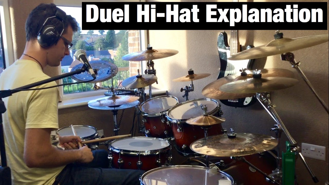 Duel Hi-Hat Setup Explanation and Demonstration - Drumdex