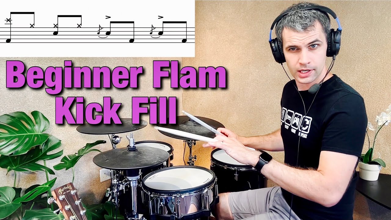 Beginner Flam Kick Fill - Drumdex