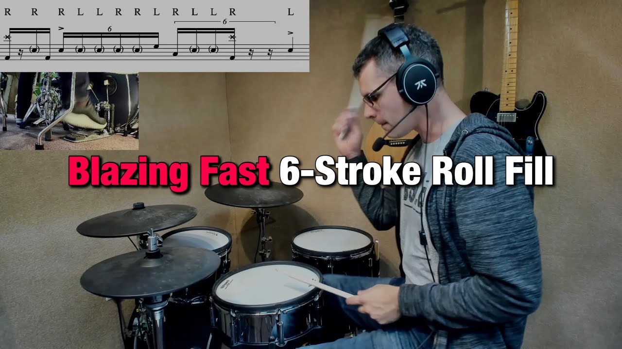 Blazing Fast 6-Stroke Roll Fill - Drumdex