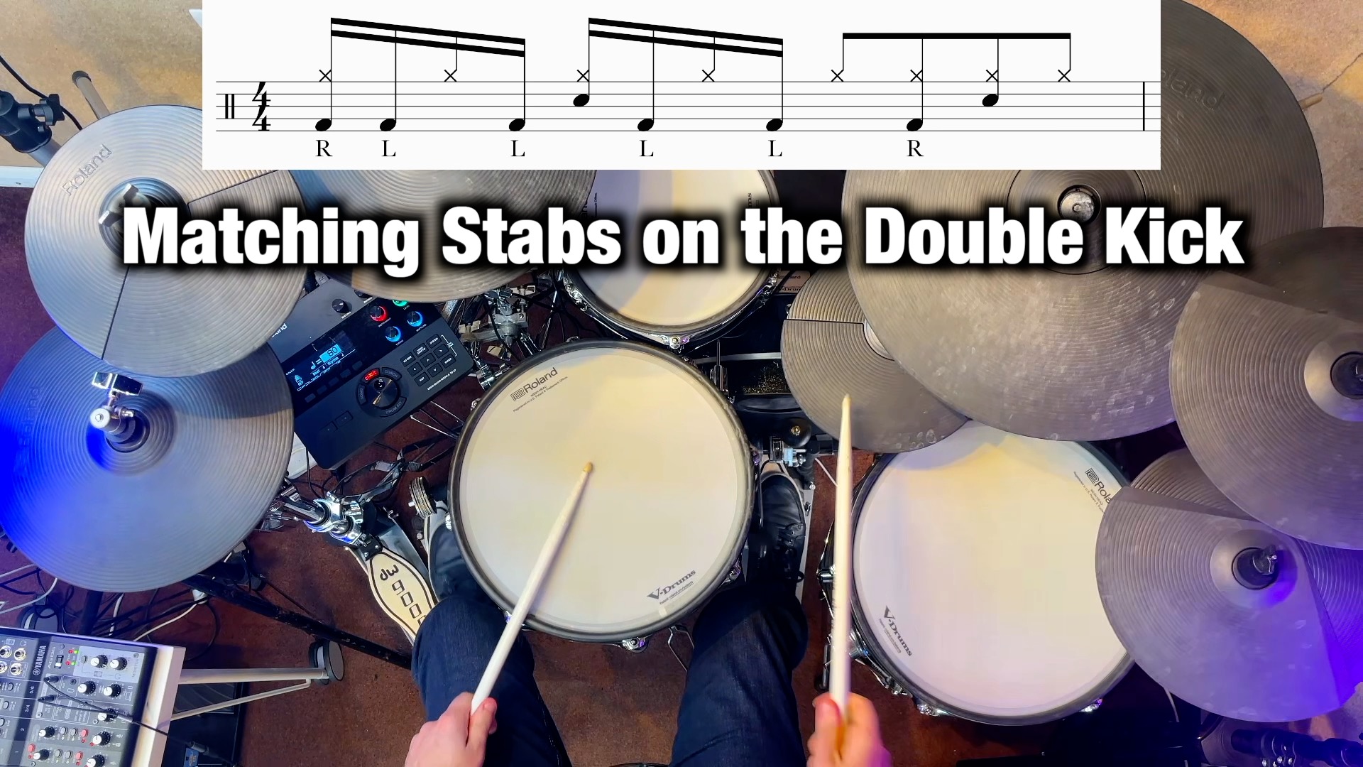Matching Stabs on the Double Kick - Drumdex